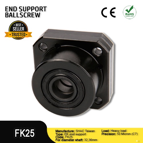 Jual FK25 End Support Ballscrew - Original SHAC Taiwan | Shopee Indonesia