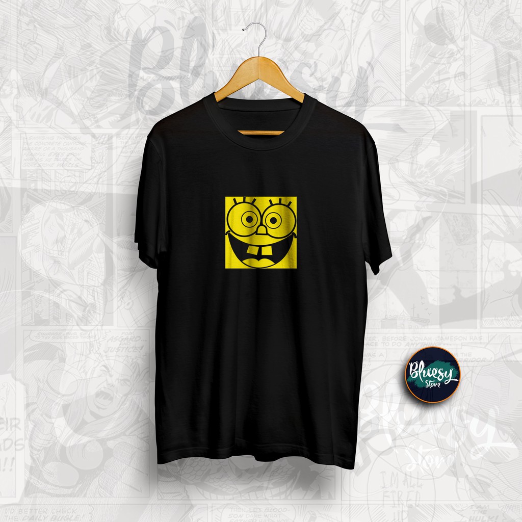 Jual Baju Kaos SPONGEBOB SQUAREPANTS NICKELODEON KARTUN ANIMASI DISTRO ...