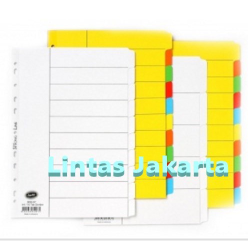 Jual Divider / Pembatas File Bahan Karton Merk Bantex 6050 Ukuran A4 ...