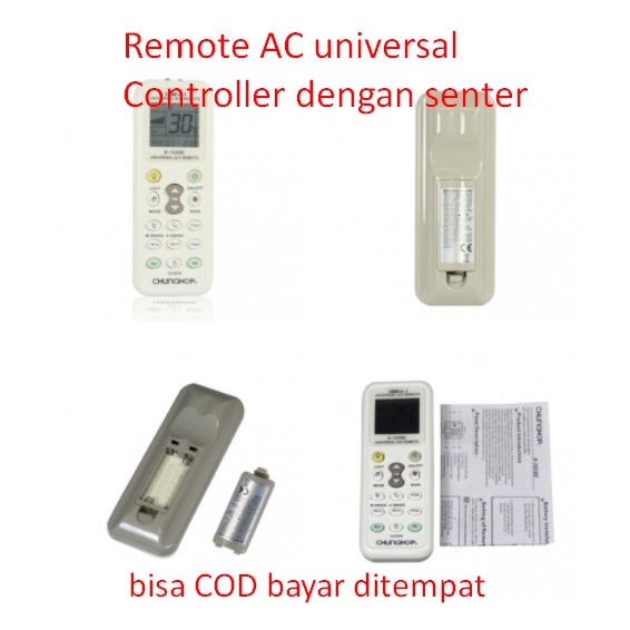 Jual Remote AC universal Controller dengan senter | Shopee Indonesia