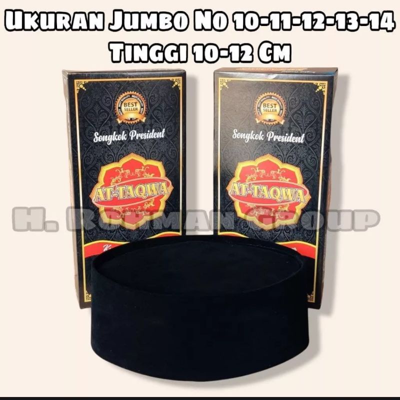 Jual PECI UKURAN BESAR JUMBO HITAM POLOS TINGGI 10CM 12CM NO 14 KOPIAH ...