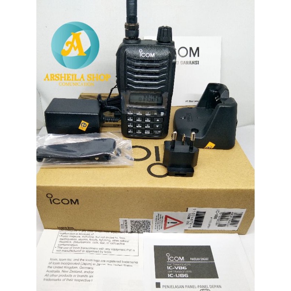 Jual Ht icom ic v86 vhf original icom garansi 1 tahun | Shopee Indonesia