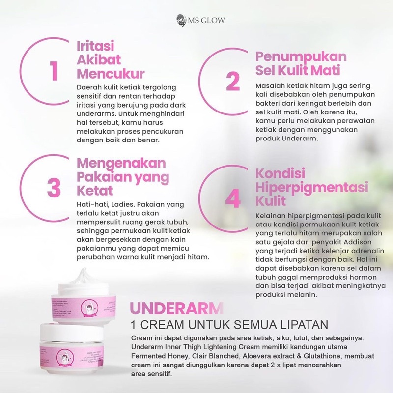 Jual Underarm Ms Glow | Shopee Indonesia