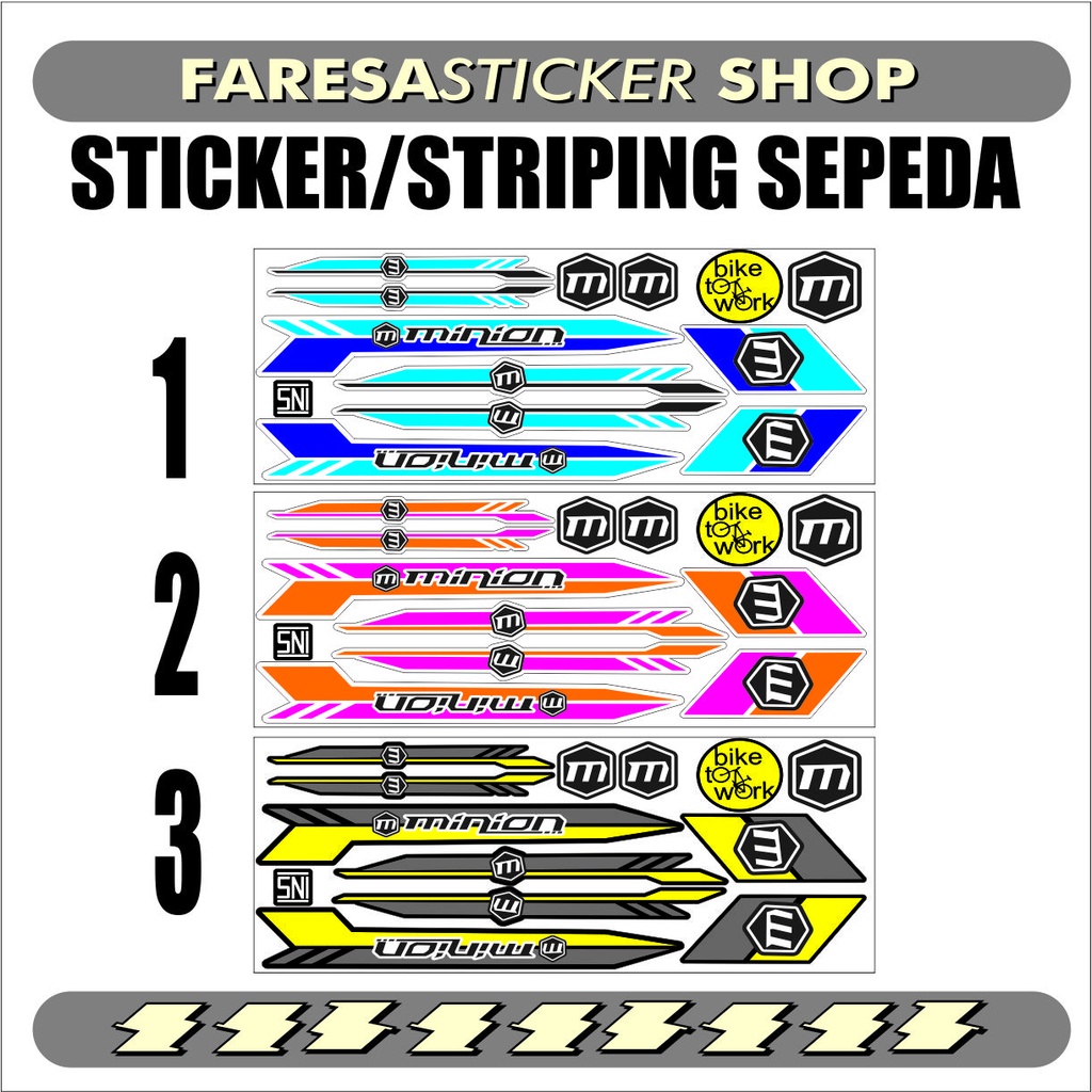Jual STICKER DECAL STRIPING SEPEDA GUNUNG VIRAL SEPEDA SANTAI TERBARU ...