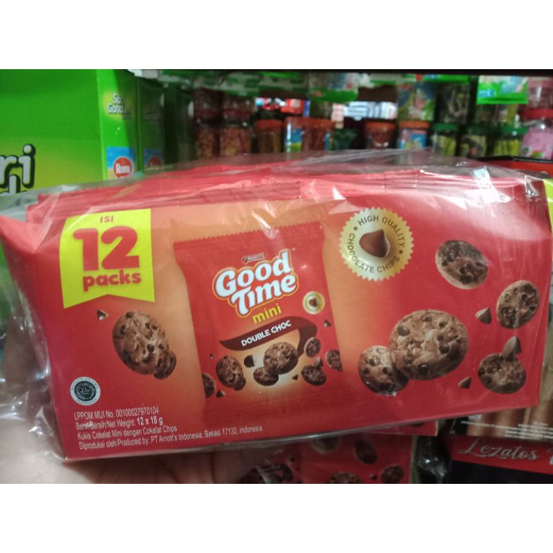 Jual Good Time Mini Double Choc 12 Pcs x 18gr | Shopee Indonesia