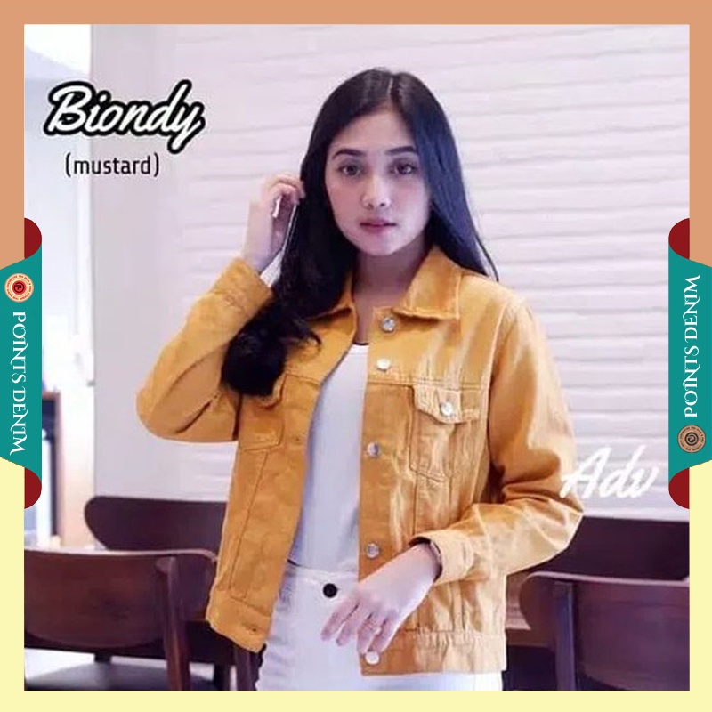 Jual Biondy Jacket Jeans Denim Jins Jacket Wanita Cewek Lepis Crop ...
