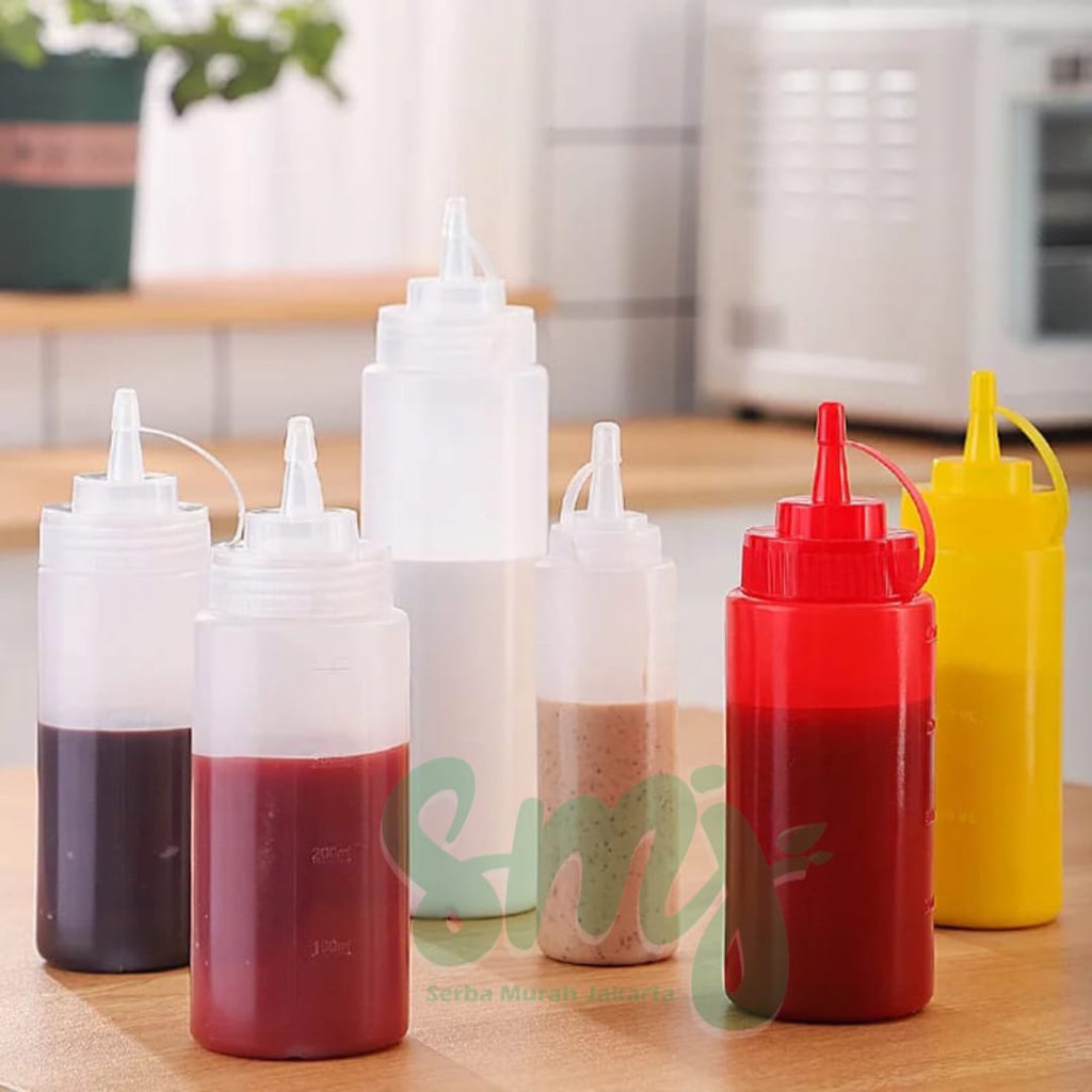 Jual Smj - Botol Saus Saos Tomat Sauce Kecap Cuka Tempat Wadah Bumbu ...