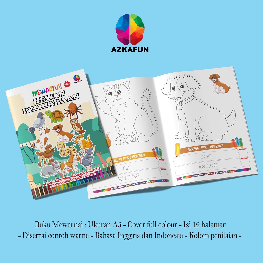 Jual BUKU MEWARNAI VOL 1 Full colour - buku mewarnai anak | Shopee ...