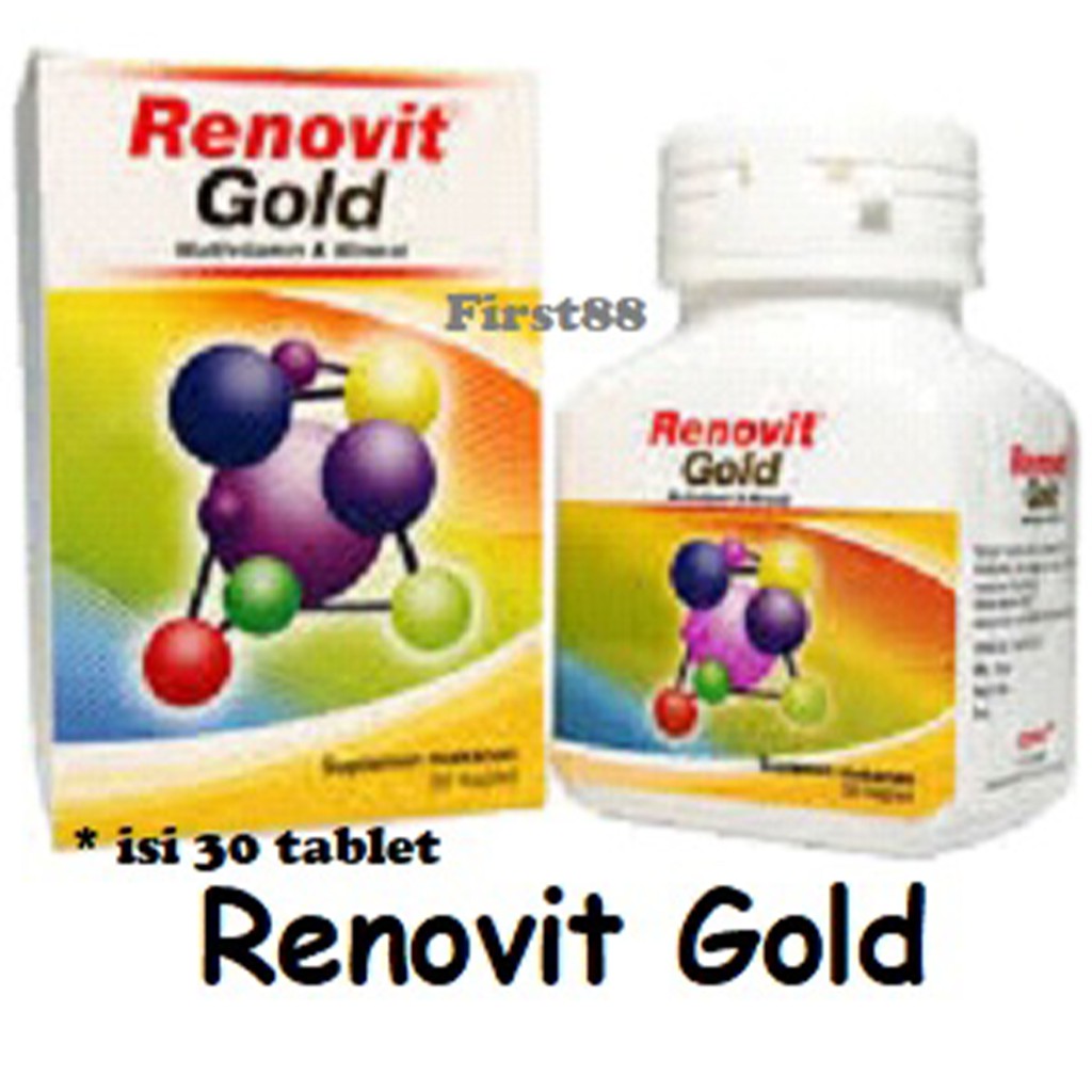 Jual Renovit Gold isi 30 kaplet | Shopee Indonesia