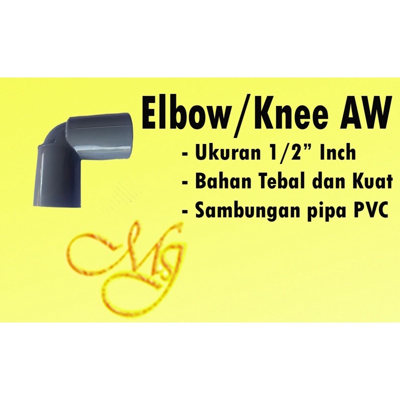 Jual Keni L / Knee, EL 1/2 inch | Shopee Indonesia