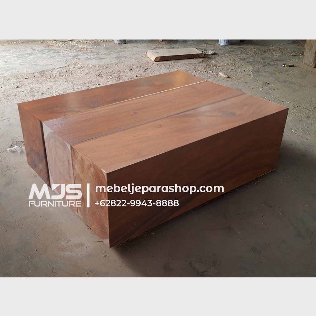 Jual Meja Kayu Balok Solid Utuh Trembesi Coffee Table | Shopee Indonesia