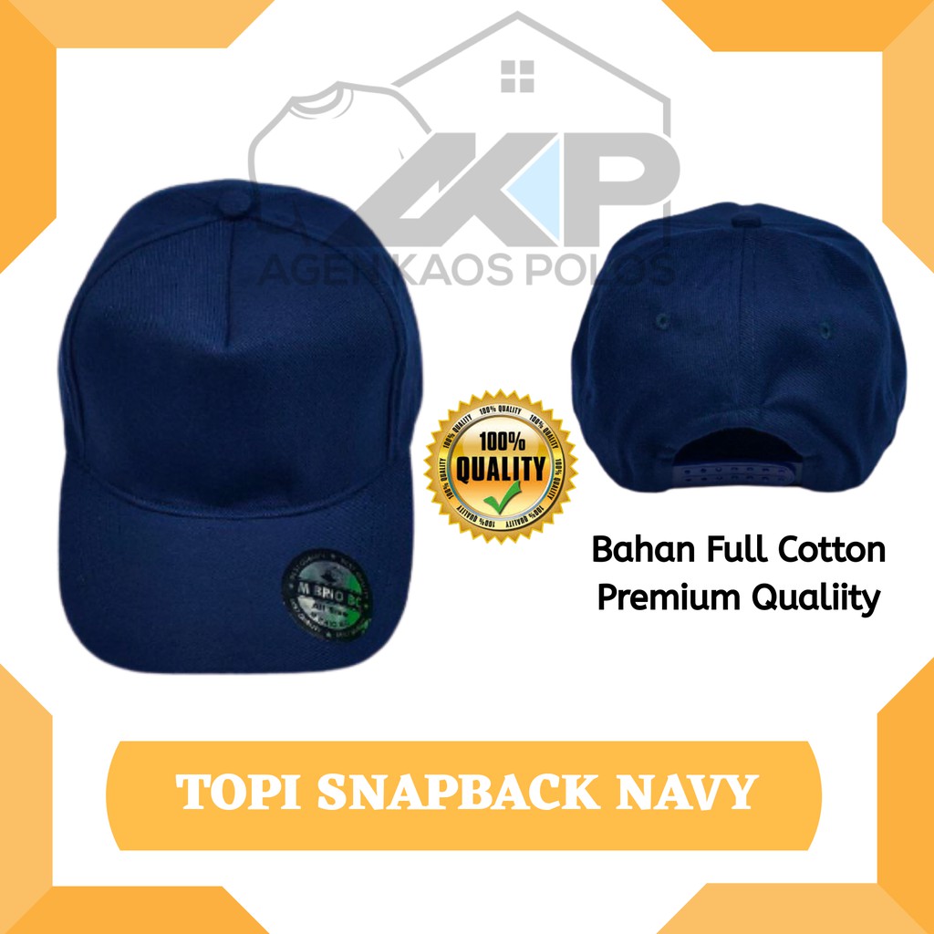 Jual TOPI SNAPBACK POLOS PREMIUM FULL BAHAN COTTON KATUN PRIA WANITA ...