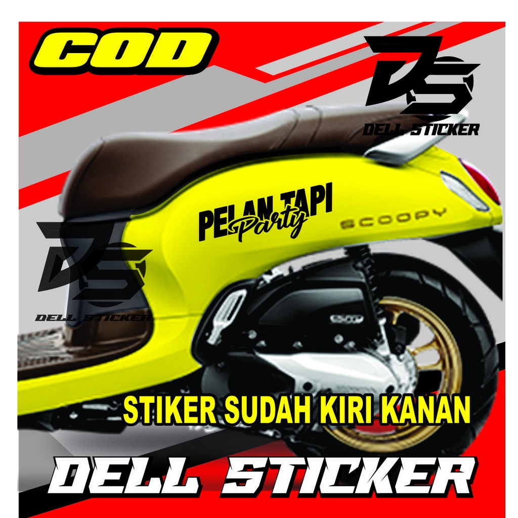 Jual Stiker Striping scoopy PELAN TAPI PARTY sticker scoopy Striping ...