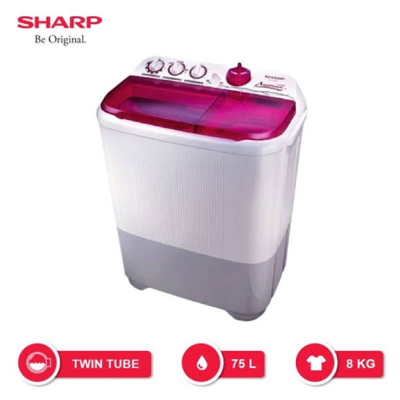 Jual MESIN CUCI SHARP ES T85CR 2 Tabung 8,5 Kg | Shopee Indonesia