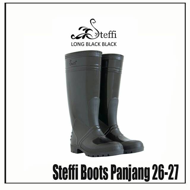 Jual Steffi Boots Panjang 40-44 / Sepatu Karet Tahan Air / Sepatu Kerja ...