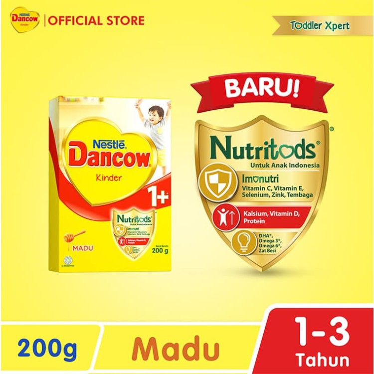 Jual [GIFT] Nestle Dancow 1+ dengan Susu Pertumbuhan Rasa Madu 1-3 ...