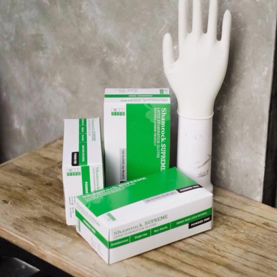 Jual Sarung Tangan Shamrock Supreme Latex Exam Gloves Powder Free ...