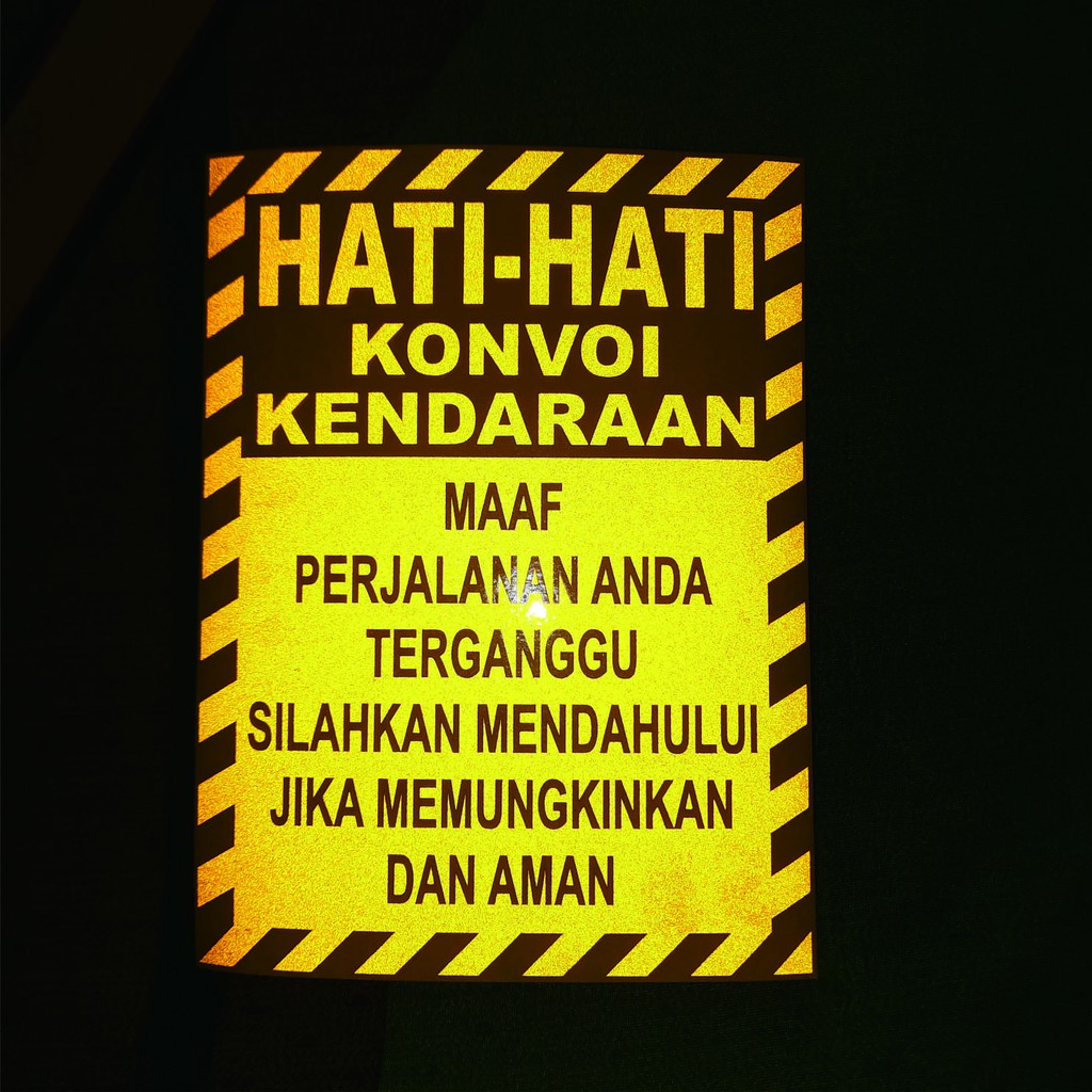 Jual sticker mobil hati hati konvoi | Shopee Indonesia