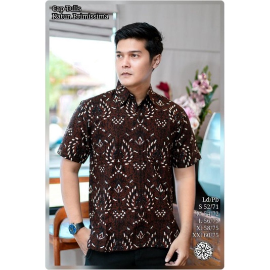 Jual Baju Batik Cap Kombinasi Tulis Lengan Pendek | Shopee Indonesia