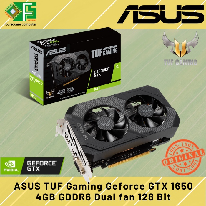 Jual VGA ASUS TUF Gaming Geforce GTX 1650 4GB GDDR6 128 Bit Baru Resmi Garansu 3 tahun | Shopee ...