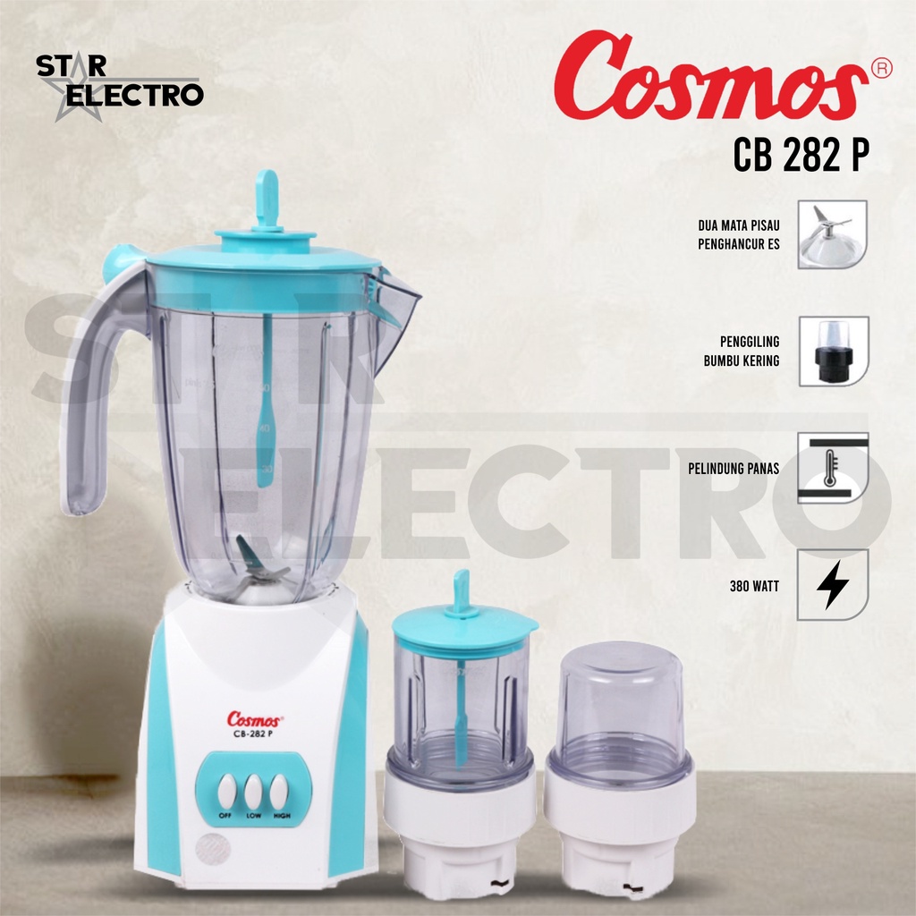 Jual Cosmos CB 282P Blender Plastik 2 Liter CB-282P 282 P | Shopee ...