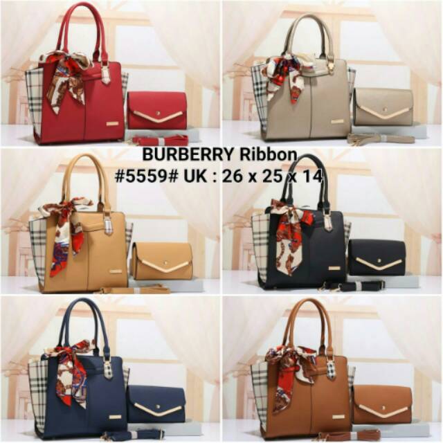 Jual Burberry ribbon 5559 set 2in1 | Shopee Indonesia