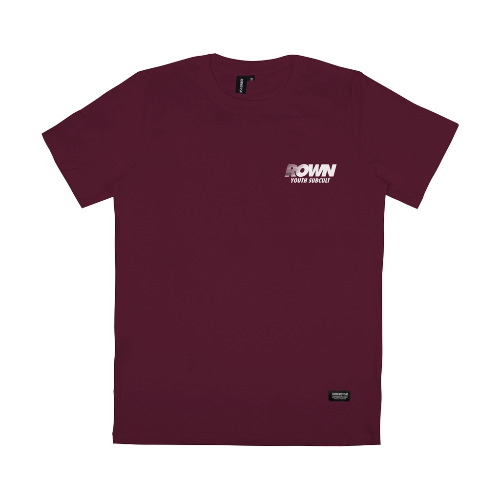 Jual Rowndivision T-shirt Kaos Burgundy- ROWNDVSN Tompkins Burgundy ...