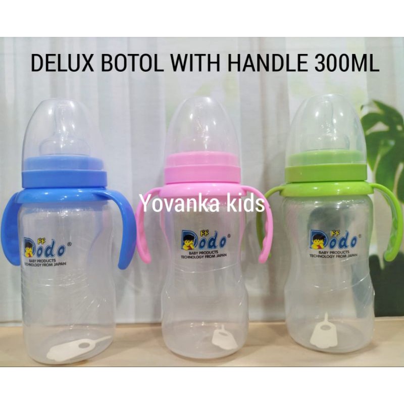 Jual Botol Susu Jumbo Dodo BPA Free 300Ml/180MlDelux Bottle With Handle ...