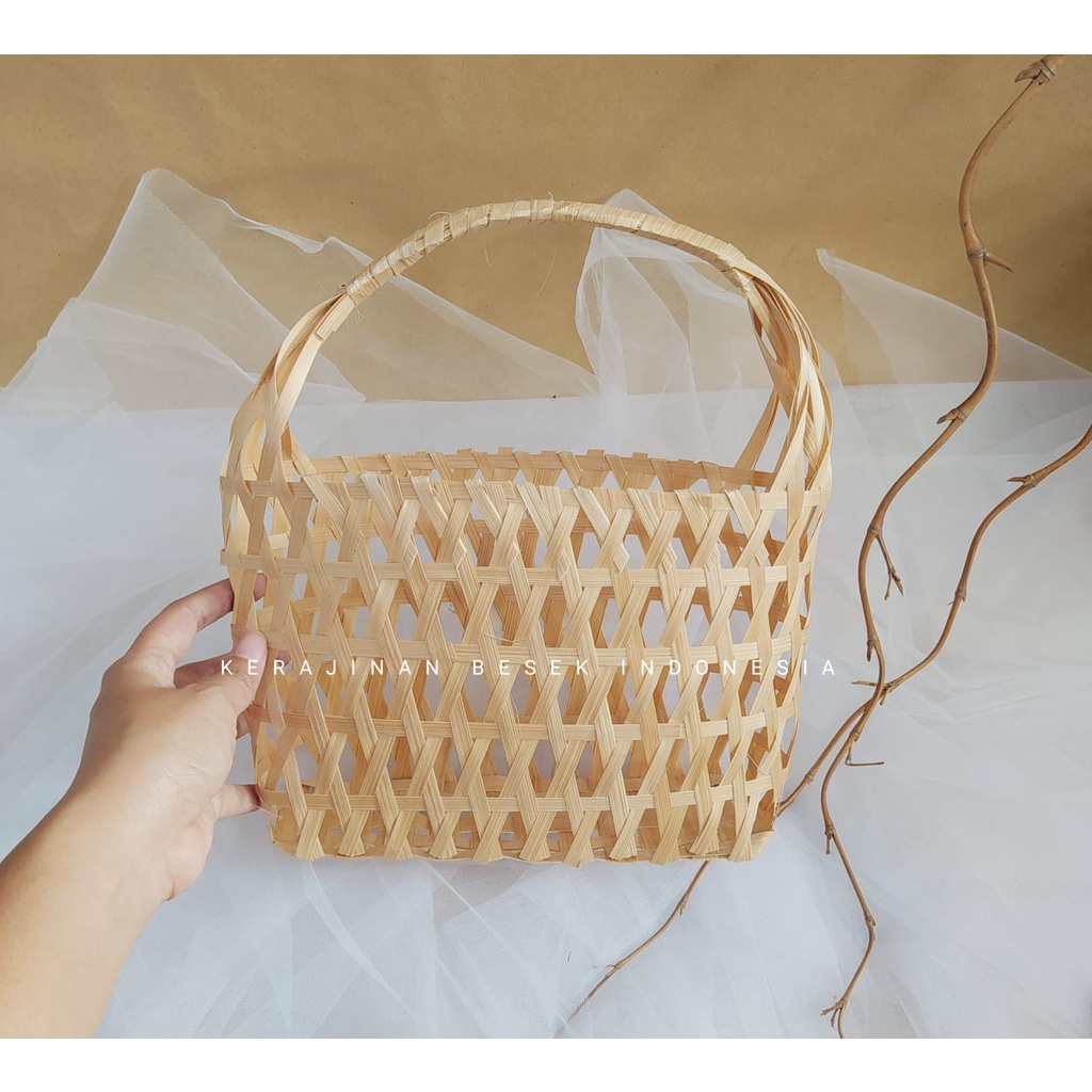 Jual TAS BELANJA// Tas bambu// Kerajinan bambu // Kerajinan bambu murah// Keranjang bambu ...