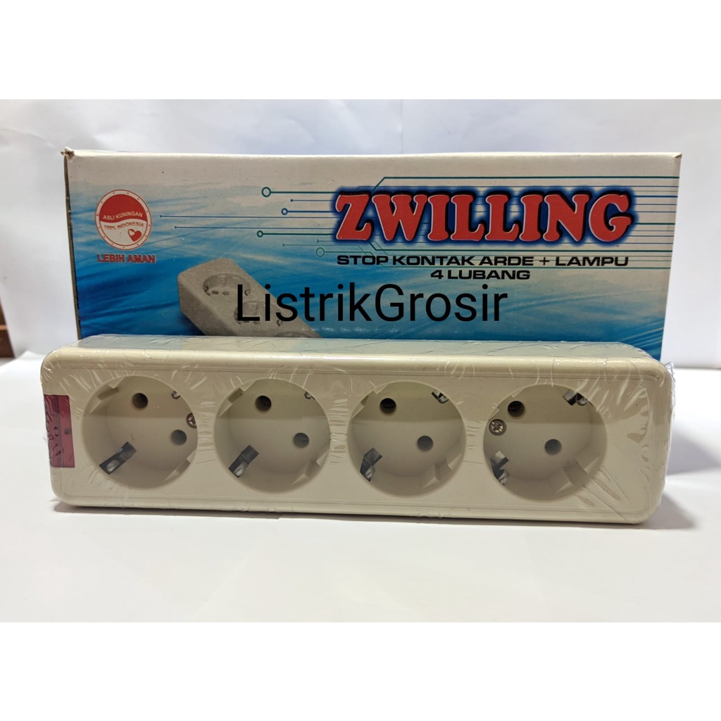 Jual ZWILLING Terminal StopKontak Stop Kontak Arde 1 2 3 4lb 5 Lubang + Indikator SNI | Shopee ...