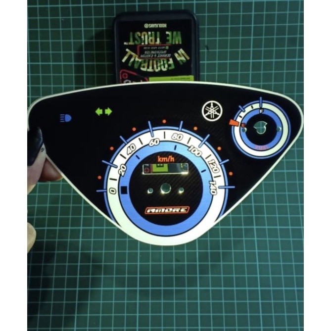Jual panel speedometer mio papan speedometer mio custom spidometer mio ...