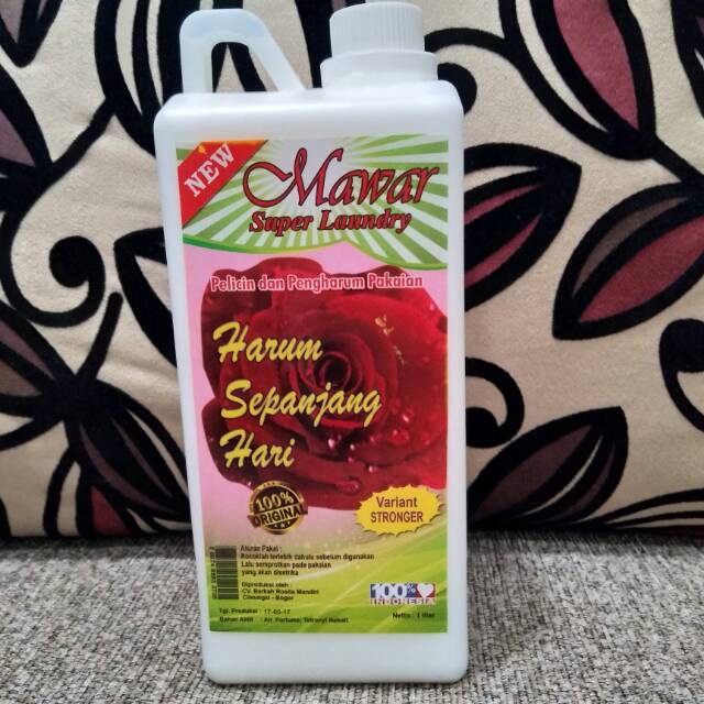 Jual Pewangi Laundry Mawar original New Sticker(MSL 2botol merah ...