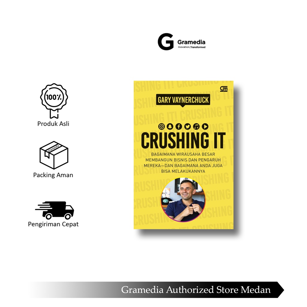 Jual Gramedia Medan - Crushing It | Shopee Indonesia