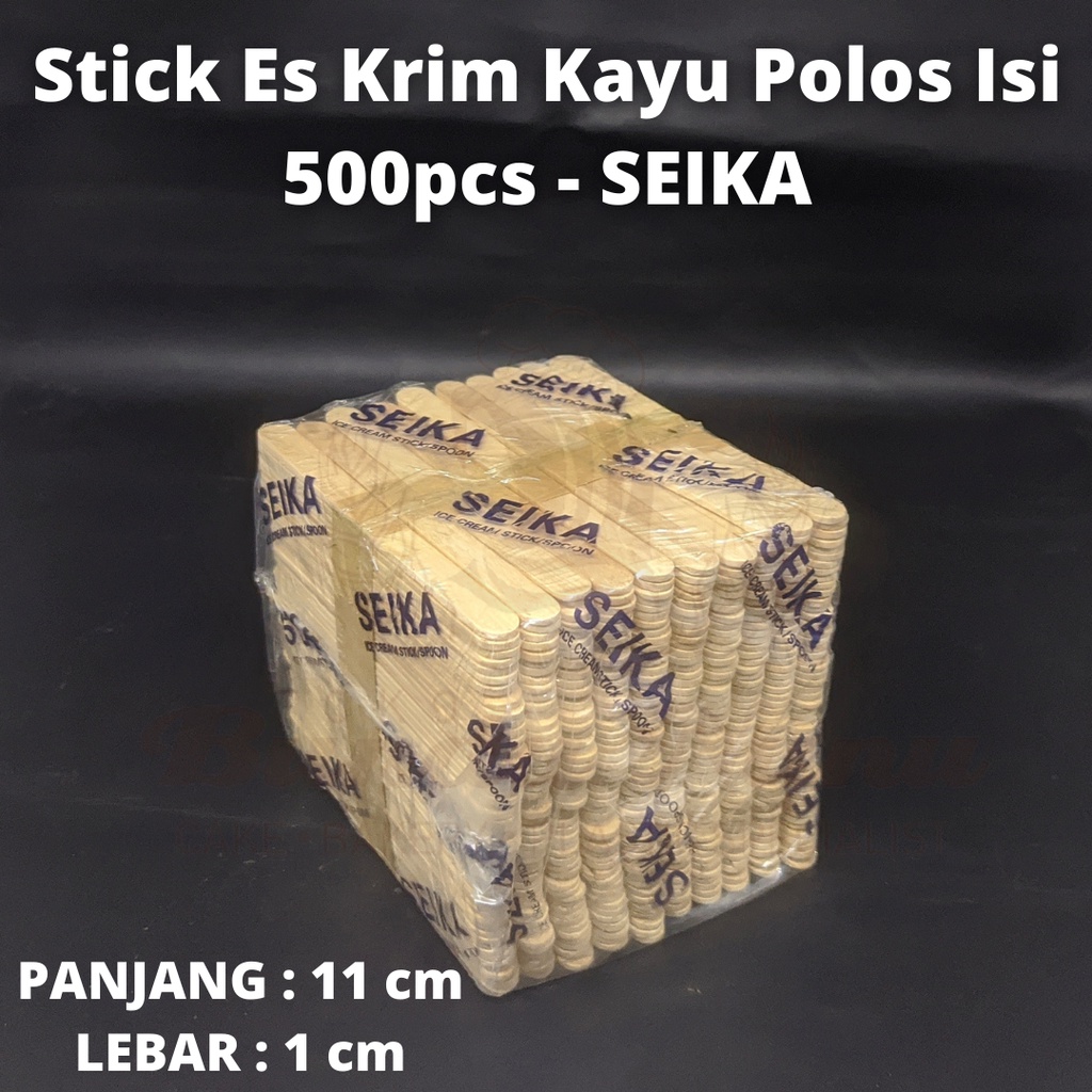 Jual Stick Es Krim Ice Cream Kayu Polos Isi 500 pcs | Shopee Indonesia