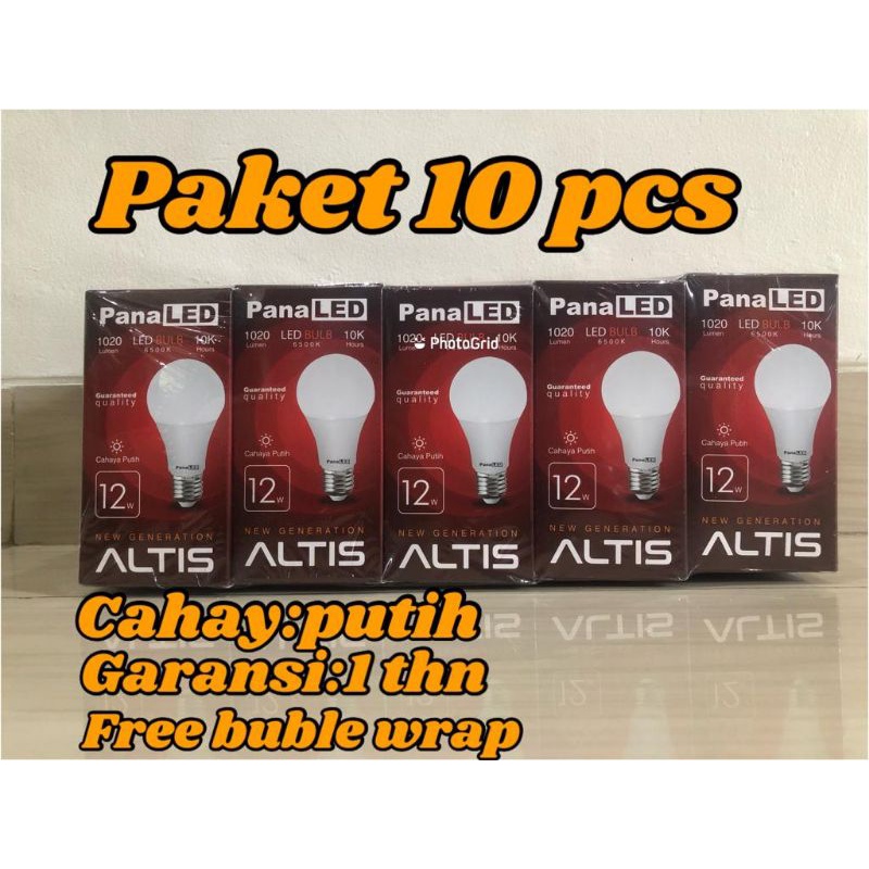 Jual BOHLAM LED / LAMPU LED PANALED ALTIS 12 W PAKET 10 PCS | Shopee Indonesia