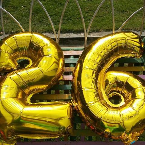 Jual Balon Foil Angka Gold 80 cm jumbo | Shopee Indonesia