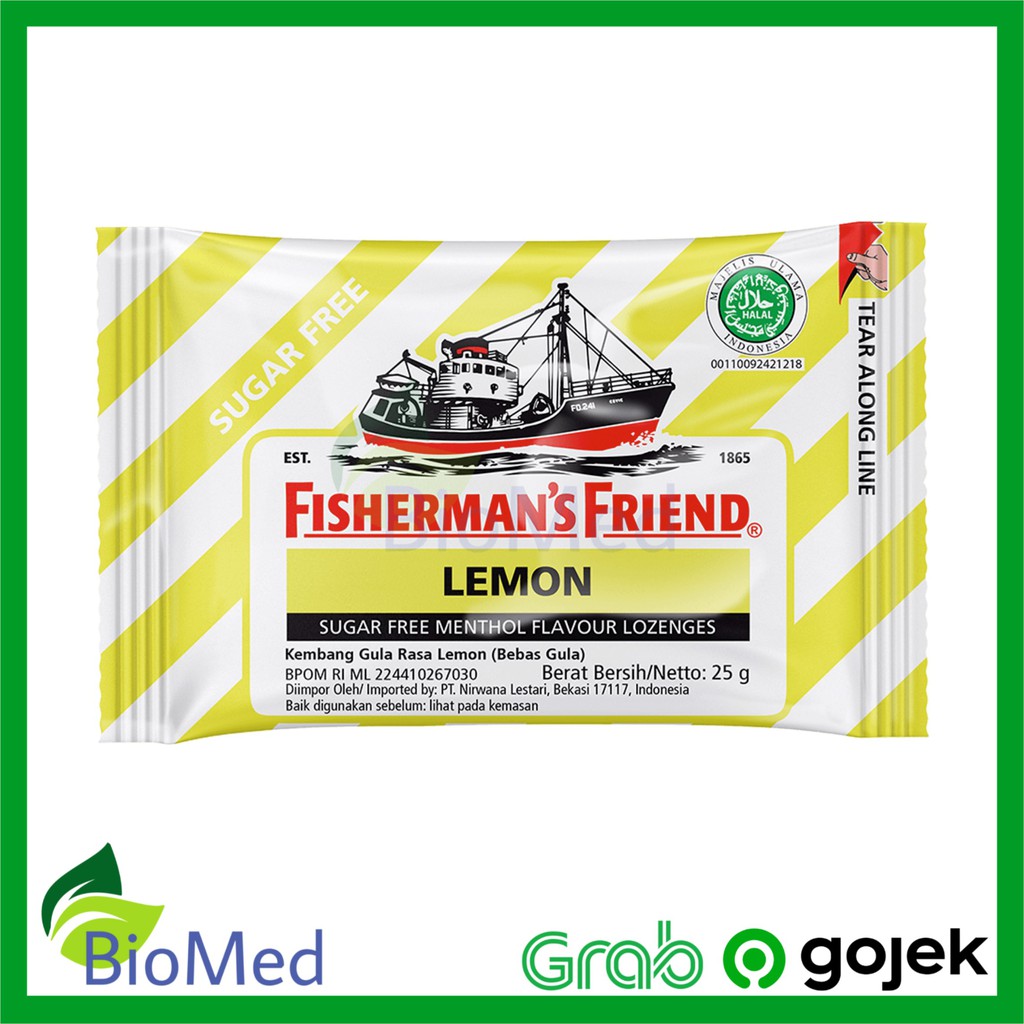 Jual FISHERMAN'S FRIEND LEMON - Permen Pelega Sakit Tenggorokan Batuk ...
