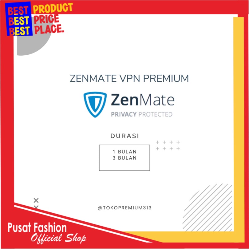 Jual Pusatpro - Promo Bergaransi Zenmate Vpn 1 Bulan 1 Tahun Premium C3Lly | Shopee Indonesia