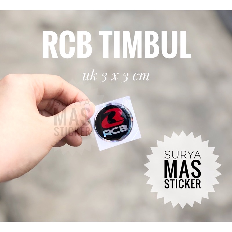 Jual stiker rcb timbul sticker kaliper kaliver motor | Shopee Indonesia