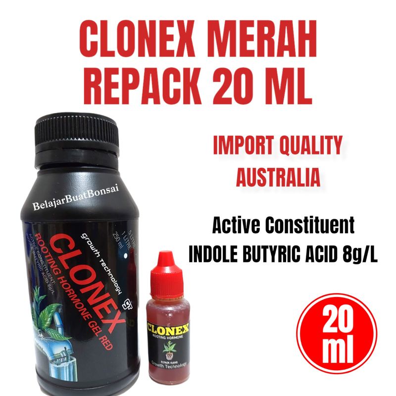 Jual Clonex Rooting Hormone Gel Red Kemasan Repack 20ml | Shopee Indonesia