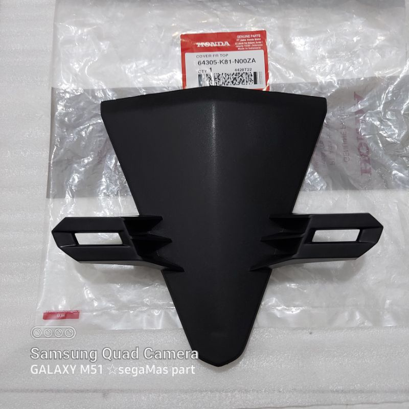 Jual cover front top dudukan plat nomor depan beat esp new eco street 2016 2019 k81 | Shopee ...