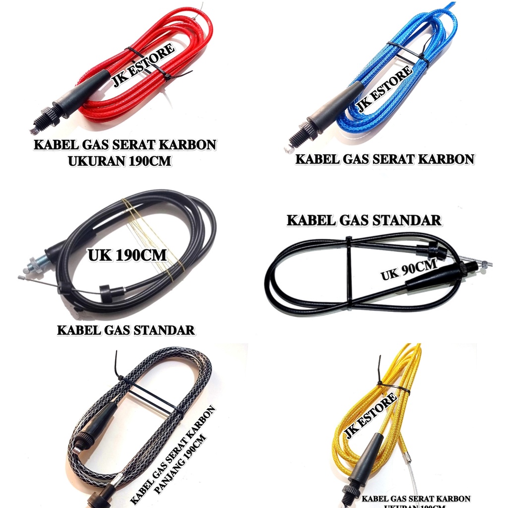 Jual Kabel Gas Spontan Standar Ukuran 95CM, 130CM, 190CM / Kabel Gas ...