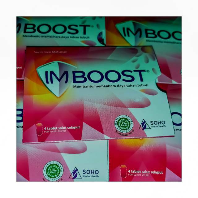 Jual Vitamin Imboost Tablet Daya Tahan Tubuh 1 Strip isi 4 Tablet ...