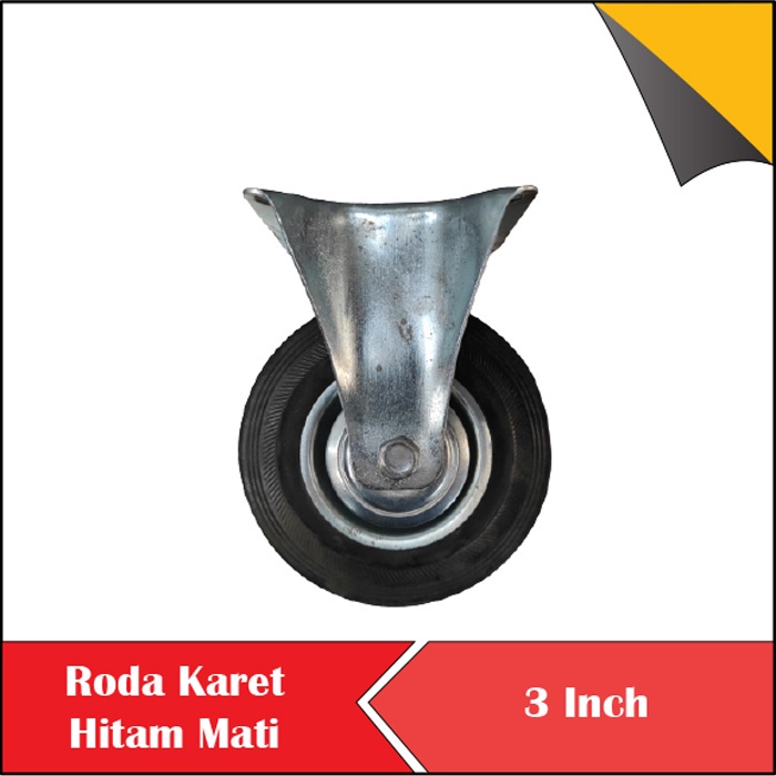Jual Roda karet hitam mati hidup 3 AG22 | Shopee Indonesia