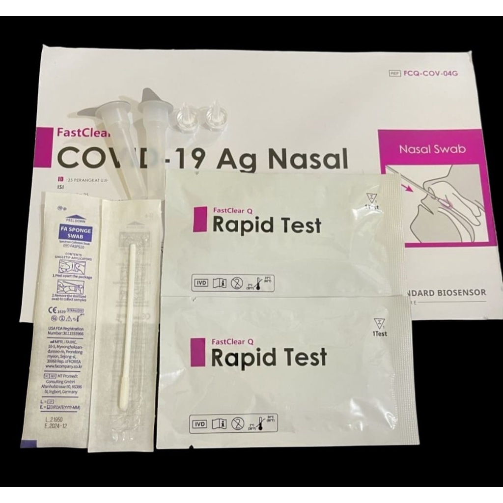 Jual BIOSENSOR FAST CLEAR Q NASAL | SWAB ANTIGEN ECER | REKOMENDASI WHO ...