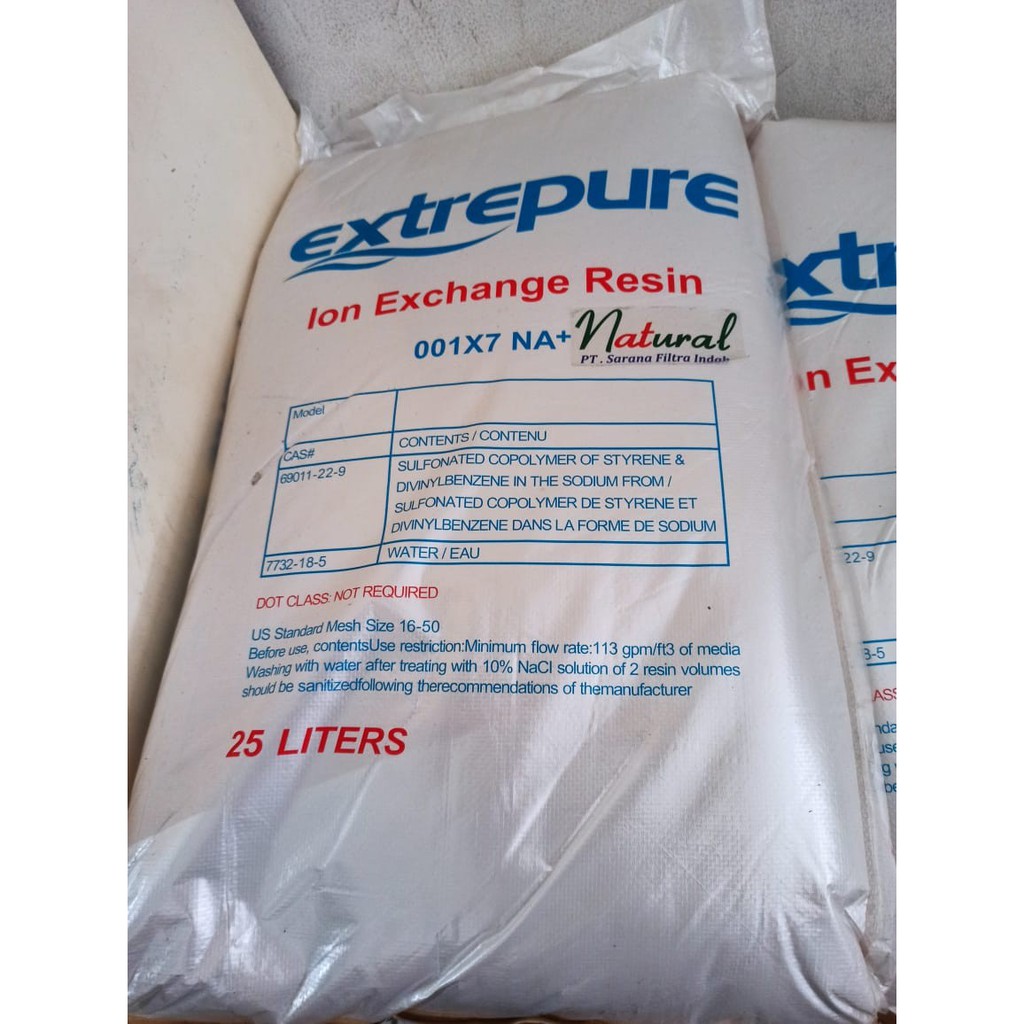Jual Resin Cation Softener Extrepure 25liter /sax untykair ber kapur ...