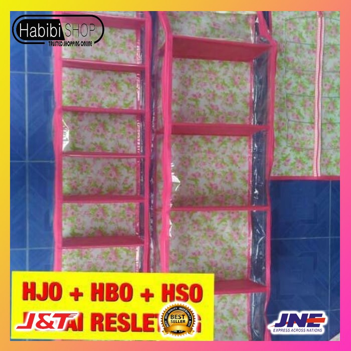 Jual Rak Sepatu Rak Tas Rak Jilbab Gantung 3in1 HBB | Shopee Indonesia