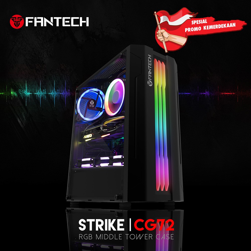 Jual Casing PC Gaming FANTECH CG-72 BLACK | Shopee Indonesia