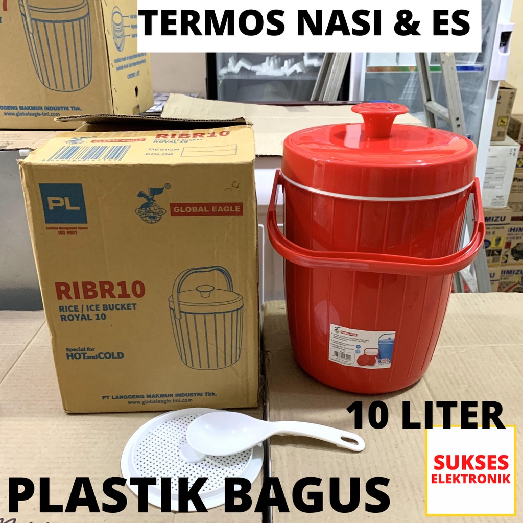 Jual Termos Nasi / Termos Es 10 Liter Global Eagle 10 l plastik ...