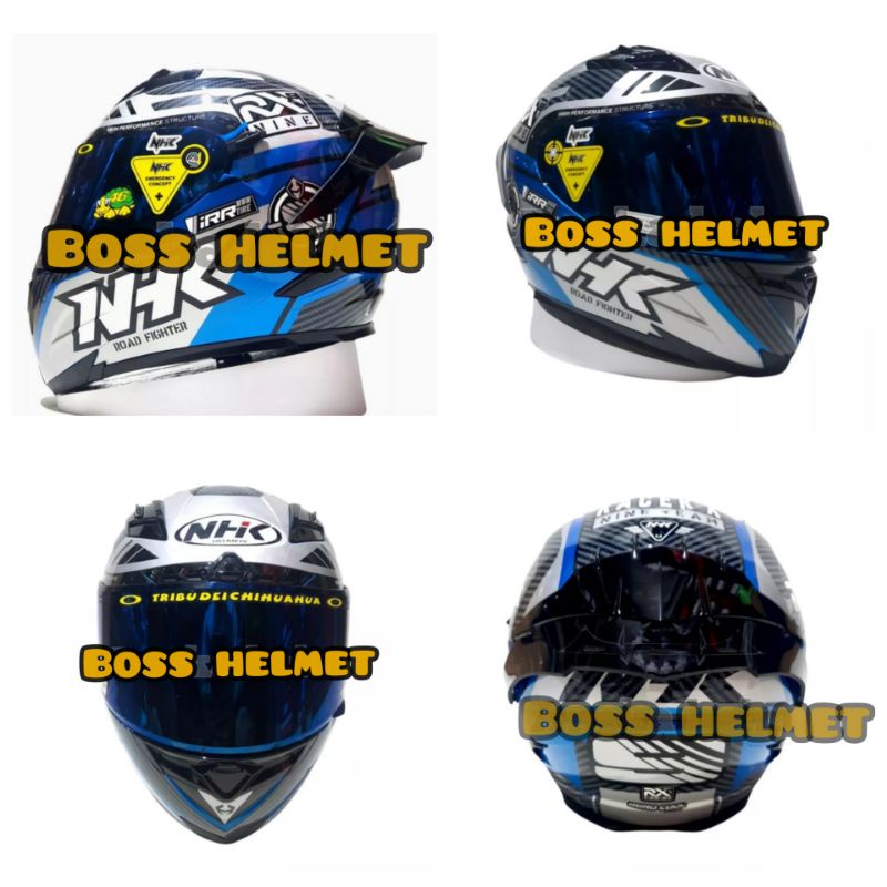 Jual HELM NHK RX 9 MOTIF RACER BLUE ORIGINAL | Shopee Indonesia